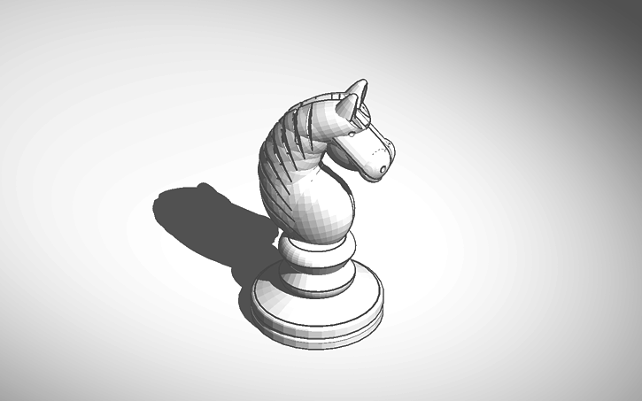 3D design Chess Competition:Knight - Tinkercad