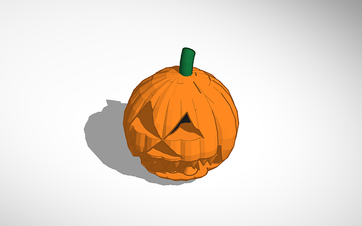 3D design Jack-O-Lantern - Tinkercad
