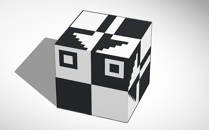 3D design Minecraft ant block - made by me - Tinkercad
