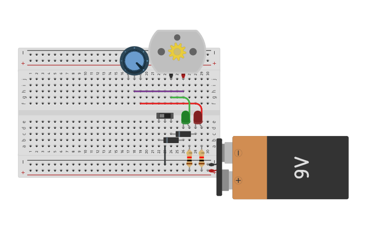 Circuit design Motor controller - Tinkercad