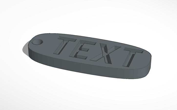 3D design Name Tag - Tinkercad