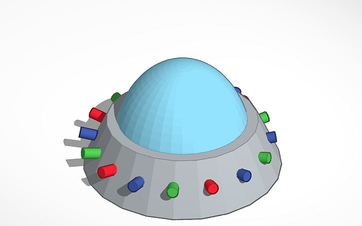 3D design among us UFO pet | Tinkercad