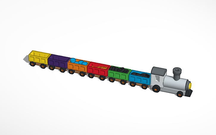 3D design Train - Tinkercad