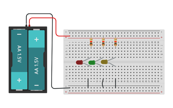 Circuit design paralelo Yenka-Moron - Tinkercad