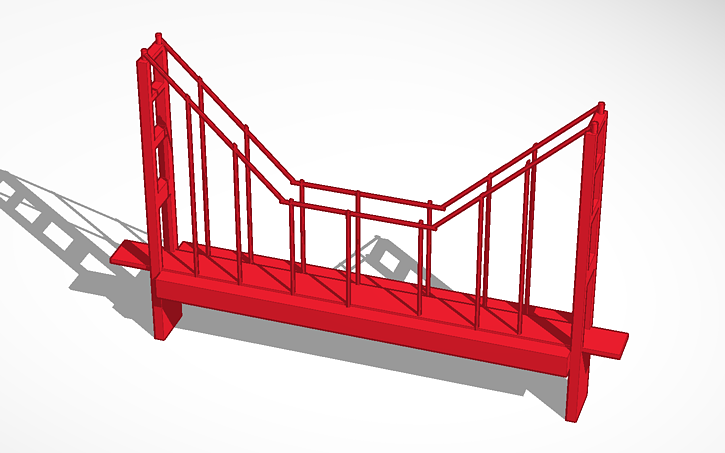 3D design Incredible Golden Gate Bridge | Tinkercad