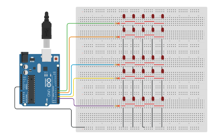 Circuit design Pattern 4 - Tinkercad
