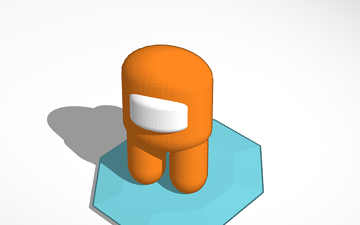 3D design amongus - Tinkercad