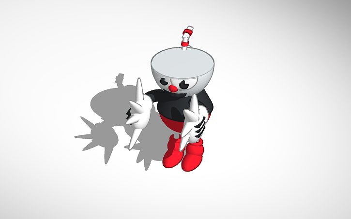 3D design cup head - Tinkercad