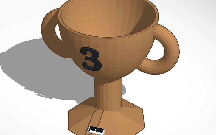 3D design trophy | Tinkercad