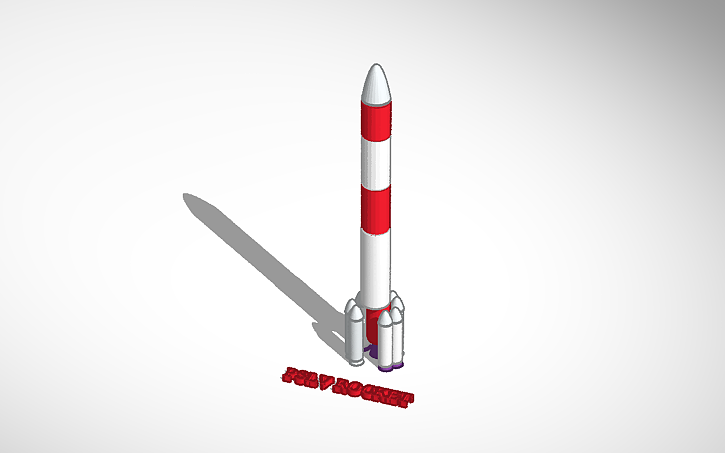 3D design PSLV ROCKET | Tinkercad