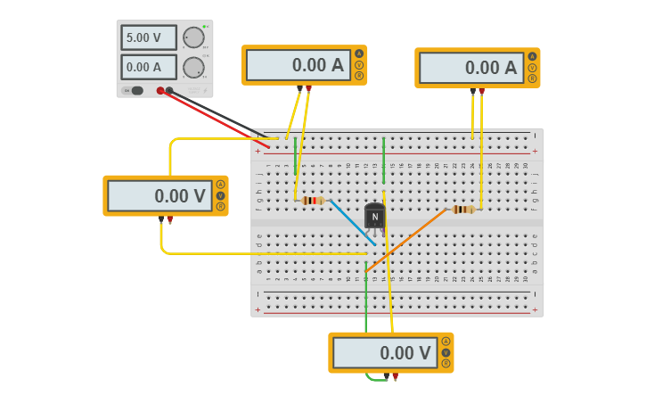 Circuit design Exercício 1 | Tinkercad