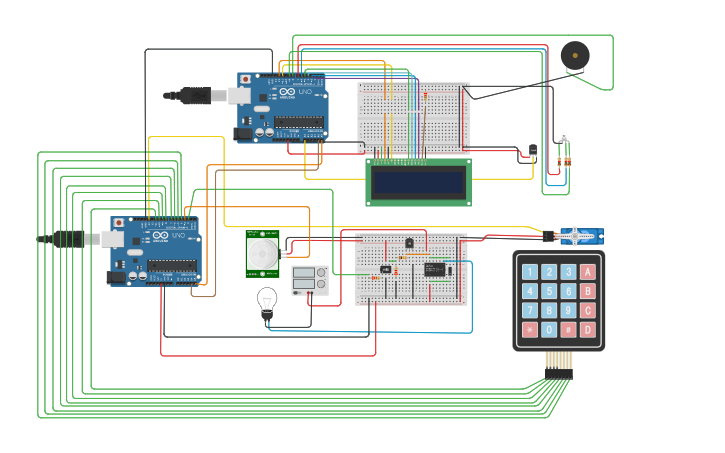 Circuit Design Final Arduino 2 I2c Home Automation Tinkercad