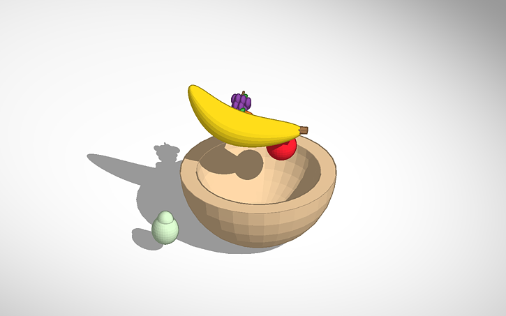 3D design Fruit bowl - Tinkercad