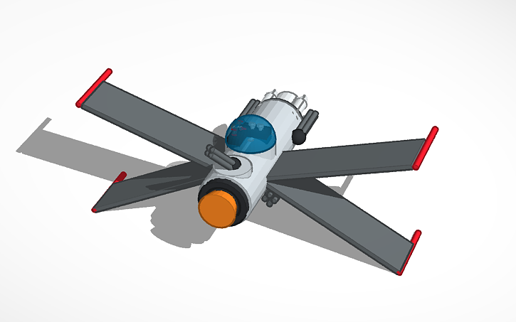 3D design Starship - Tinkercad