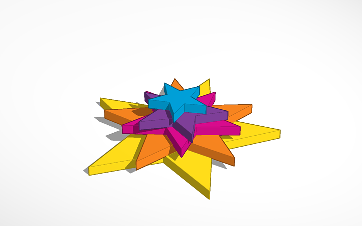 3D design Stars - Tinkercad
