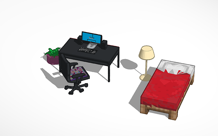 3D design GAMING ROOM - Tinkercad