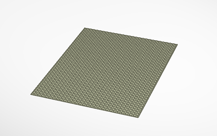 3D design 1/29 diamond plate - Tinkercad