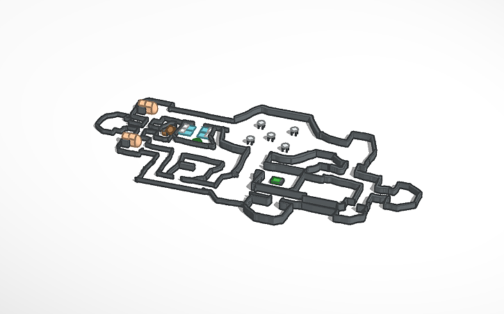 3D design Among us map THE SKELD | Tinkercad