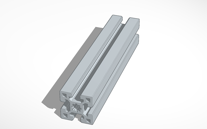 3D design Bosch profil - Tinkercad