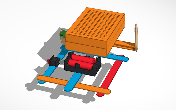 3D design Carrier Bot - Tinkercad