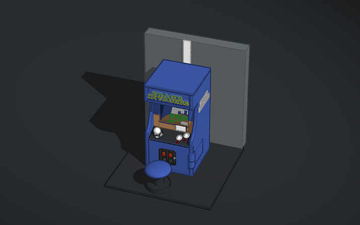 3D design space invaders - Tinkercad