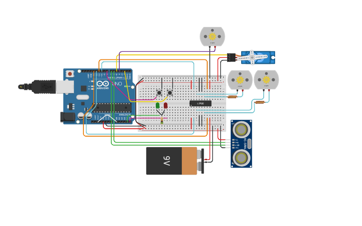 Circuit Design Task 2 2 Autonomous Warman Robot Tinkercad