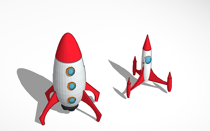3D design rockets - Tinkercad