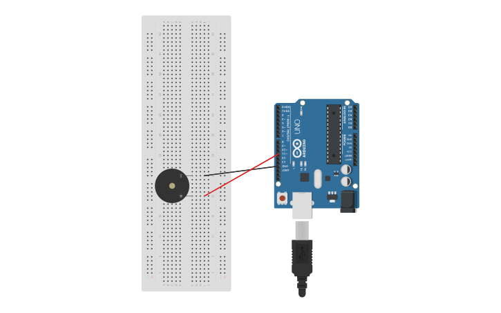 Circuit Design Buzzer Tinkercad