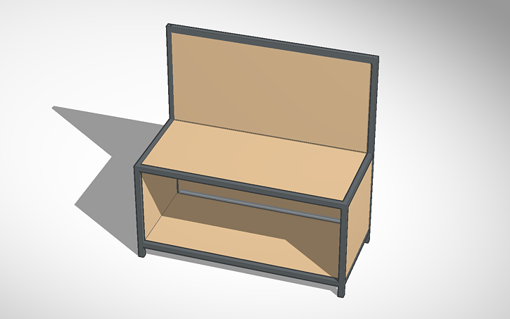 3D design Work shop table - Tinkercad