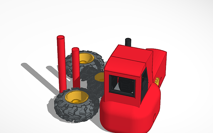 3D design tractor - Tinkercad