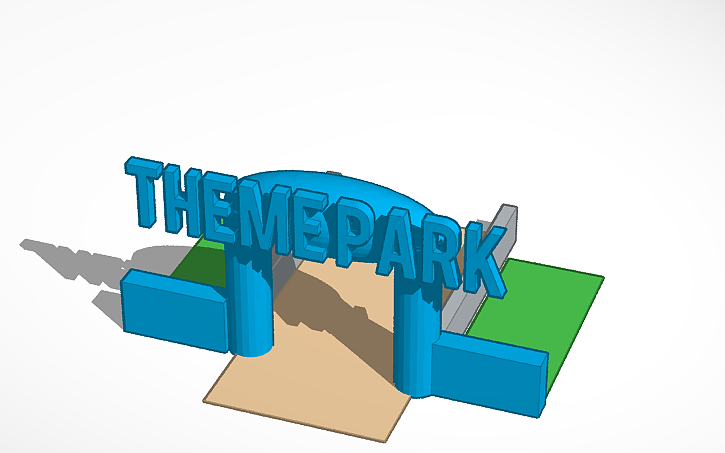 3D design theme park - Tinkercad