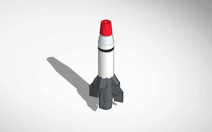 3D design ICBM - Tinkercad