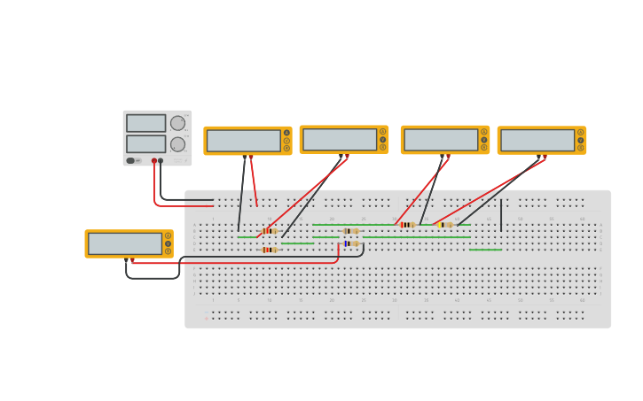 Circuit design TAREA: Simulación de Circuitos II | Tinkercad