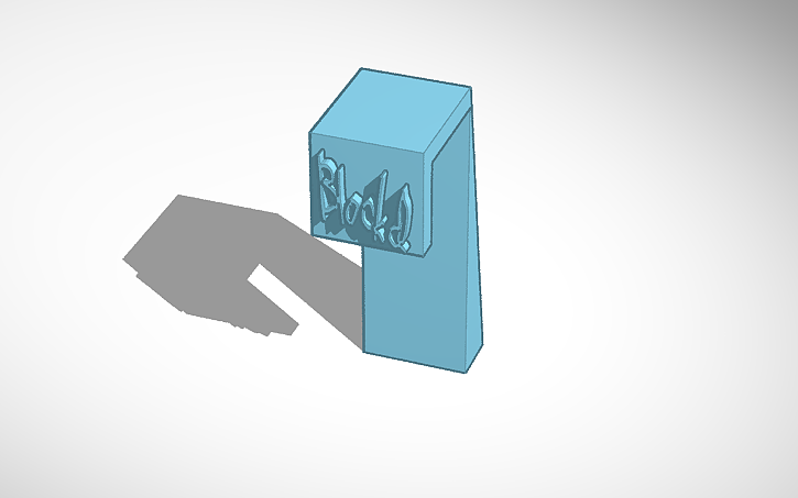 3D design BLOCKD webcam cover | Tinkercad