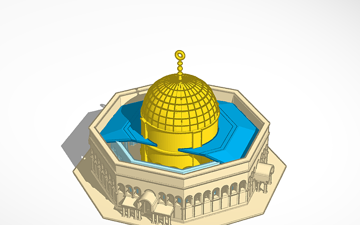 3D design Al-Aqsa - Tinkercad