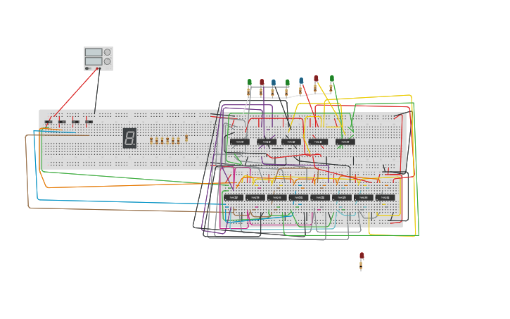 Circuit design display sete segmentos - Tinkercad Circuit design display sete segmentos - Tinkercad
