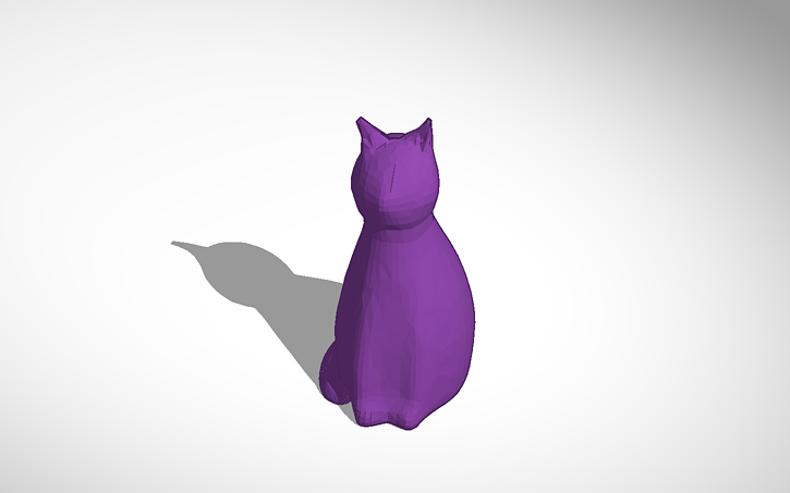3D design cat - Tinkercad