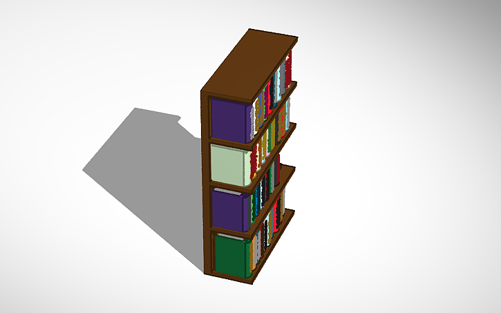 3D design Bookshelf - Tinkercad