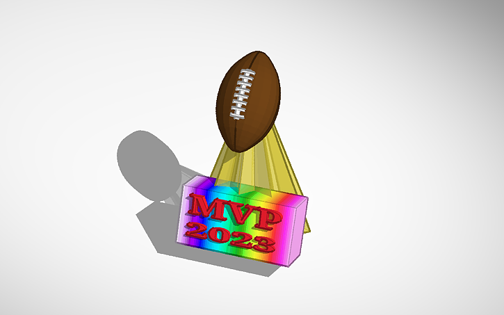 3D design MVP Trophy | Tinkercad