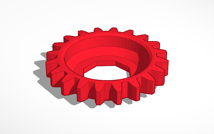3D design Capsela Fixed Chain Gear - Tinkercad