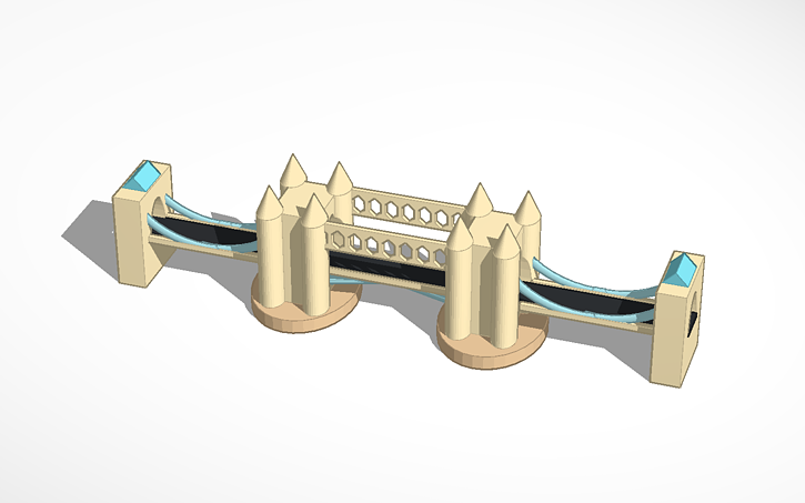 3D design Tower bridge #template | Tinkercad