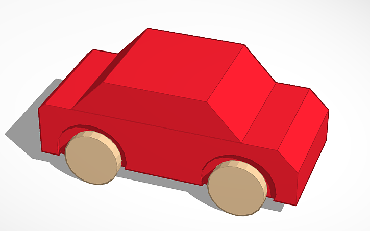 3D design Vintage Wooden Toy Car | Tinkercad