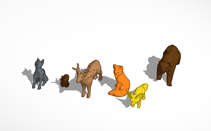 3D design animals - Tinkercad