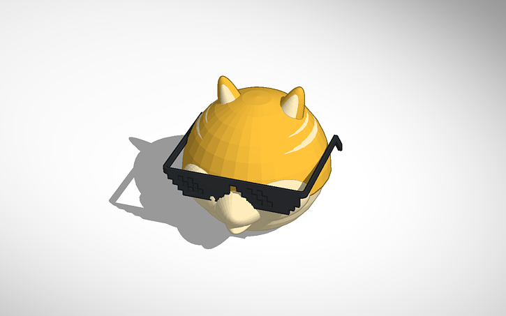 3D design thug life doge | Tinkercad