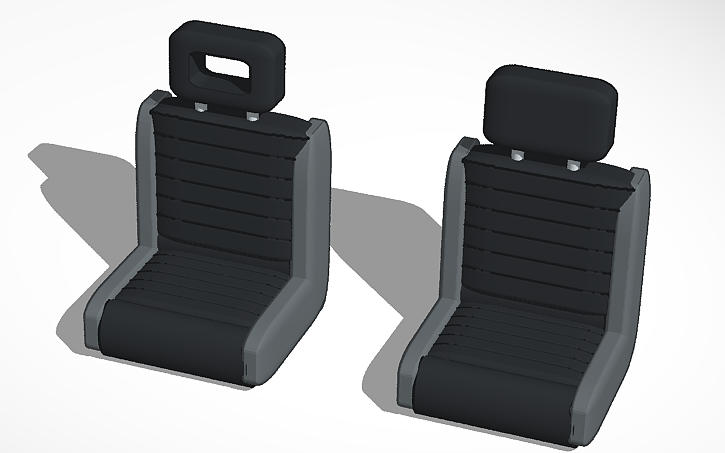 3D design Car Chair - Tinkercad