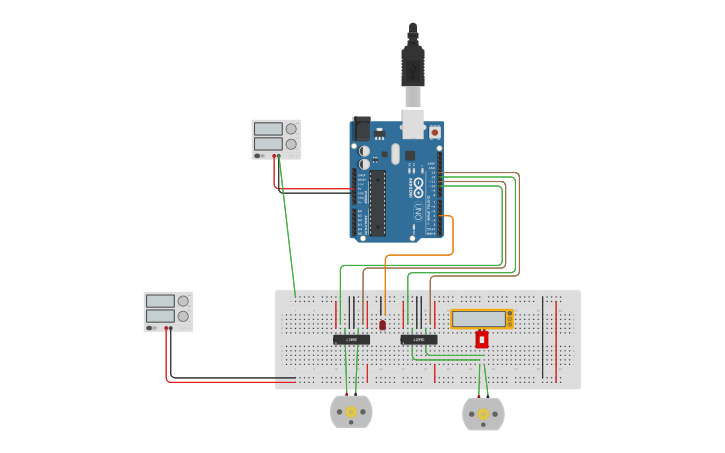 Circuit design car - Tinkercad