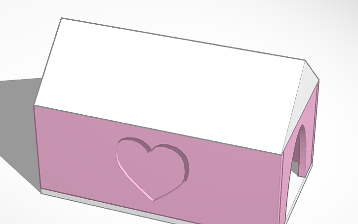 3D design dog house - Tinkercad