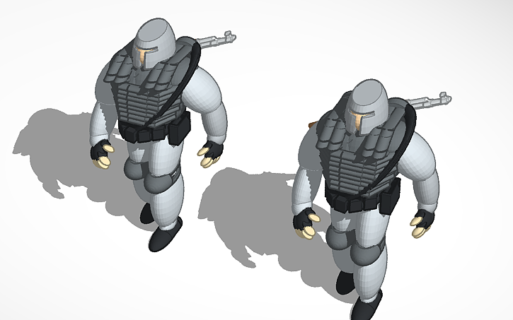 3D design Soldier - Tinkercad