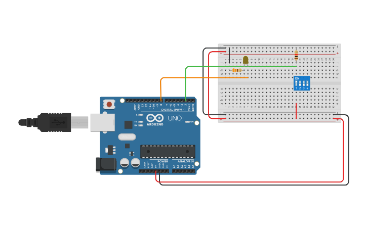 Circuit design Practica INTRO Rojo Padilla | Tinkercad