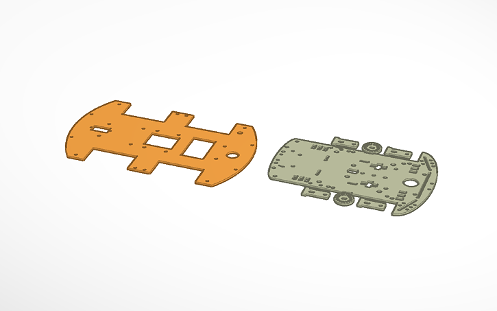 3D design Car Chassis - Tinkercad
